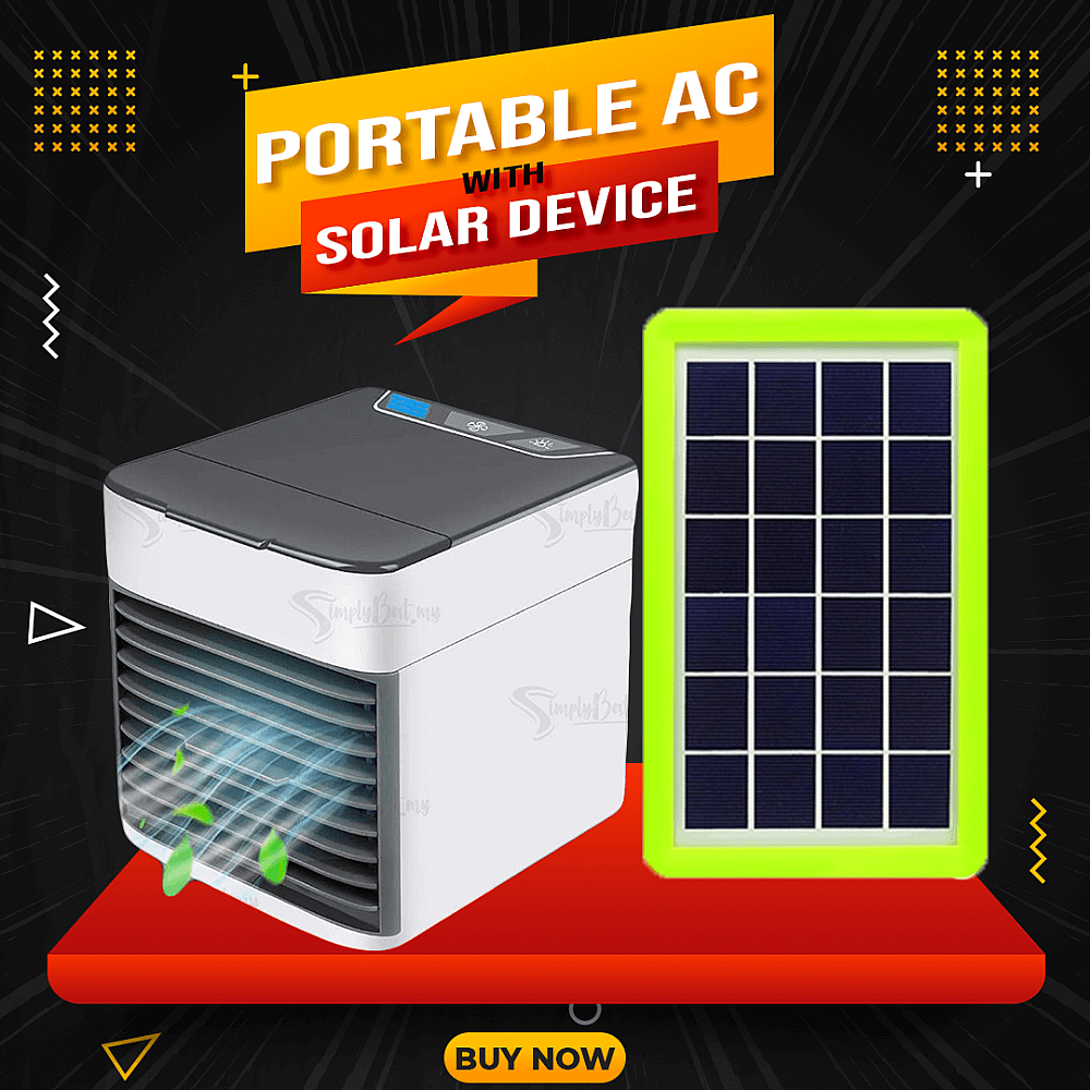 Portable AC With Solar Device